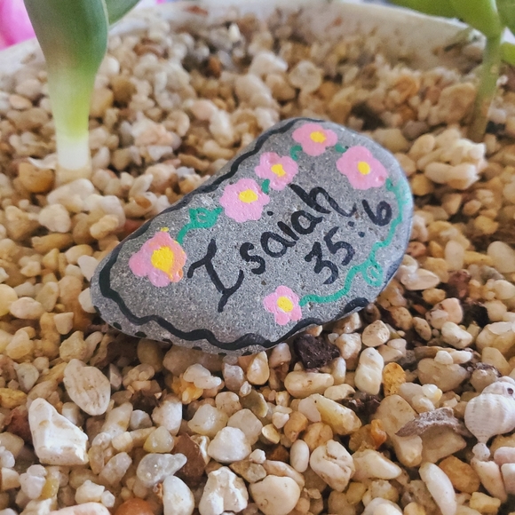 Hand Crafted | Other | Hand Painted Rock Bible Verse | Poshmark